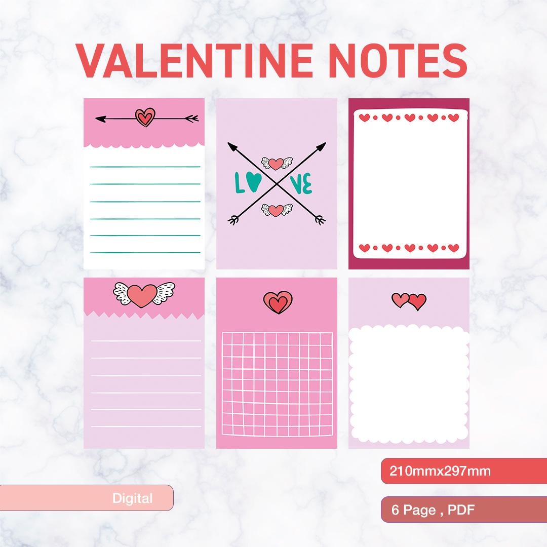 Valentine Notes Printable | Love Notes Cards | Valentine’s Day Notes ...
