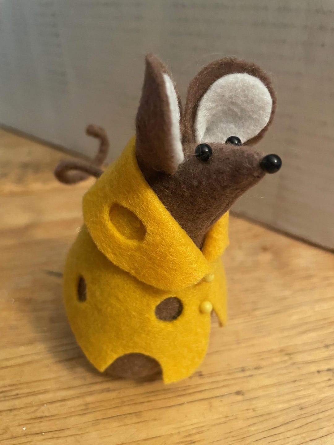 Felt Mouse in Cheese Vest - Etsy