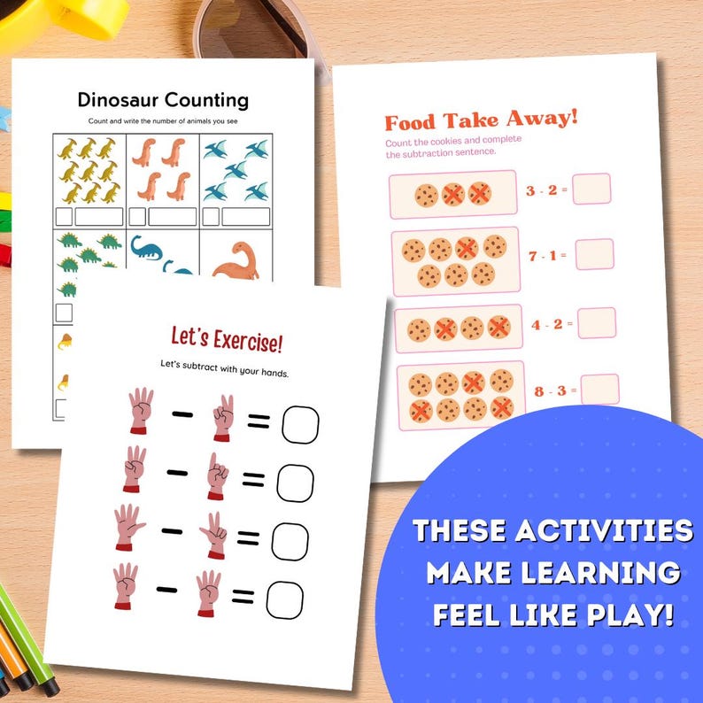 60+ Math Homeschool Worksheets Bundle | Addition & Subtraction Workbook ...