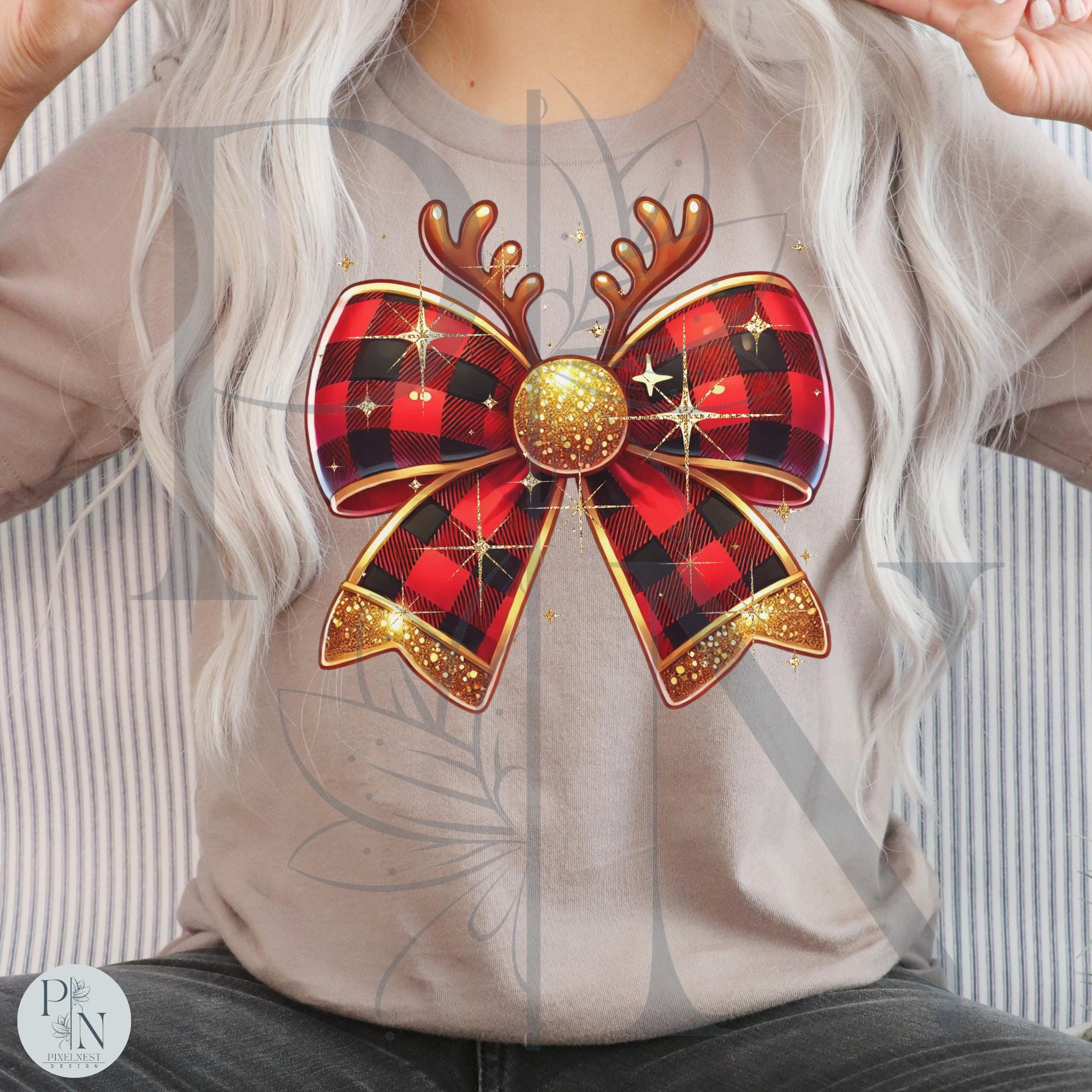 Christmas Bow Bundle | Christmas Bow Clipart Set - 9 Festive Holiday ...