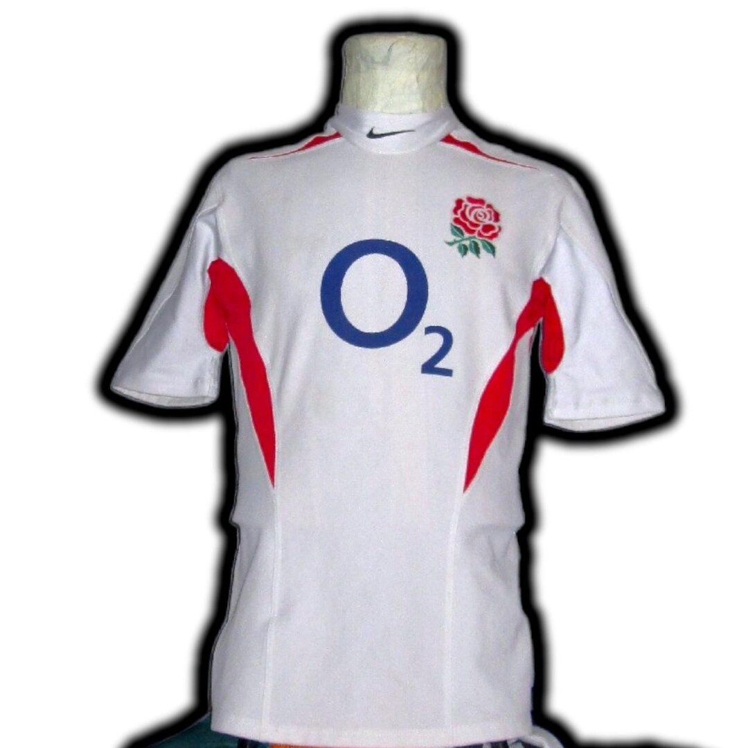 England 2004 Rugby Player Issued World Cup Shirt Jersey Sweatshirt O2 ...
