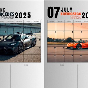 2025 Car Calendar, 2025 Supercar Calendar, Calendar/planner Digital PDF ...