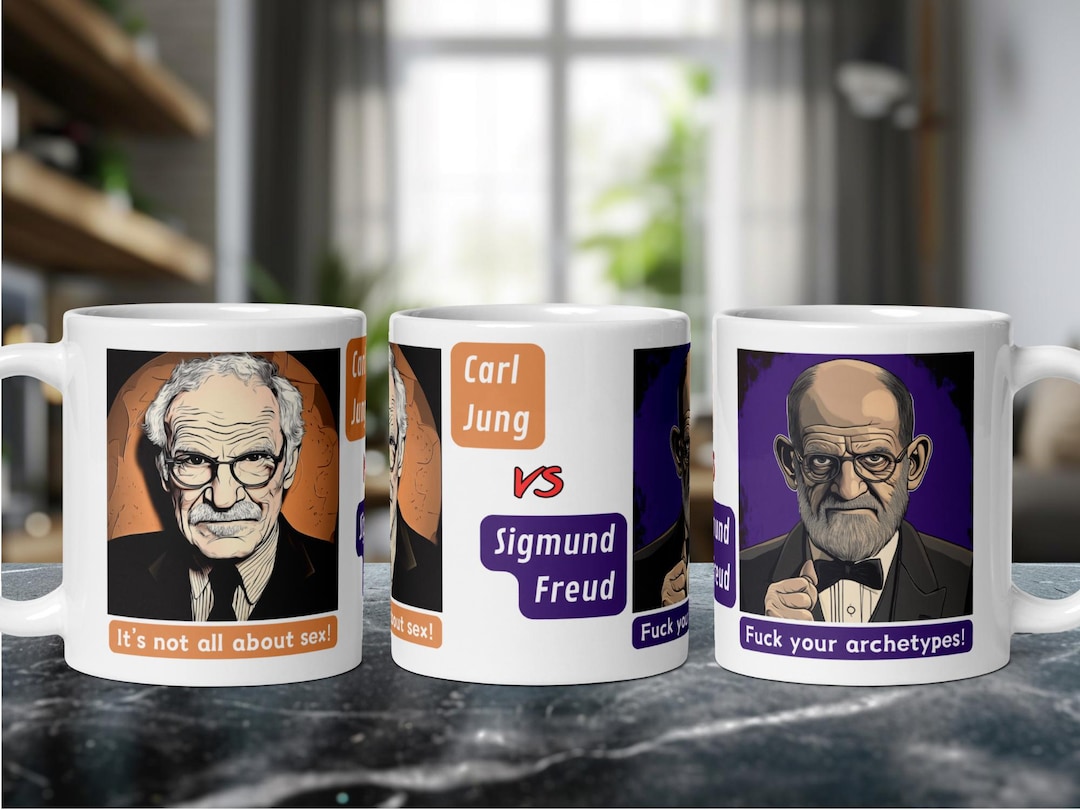 Sigmund Freud VS Carl Jung Mug Ideas Battle - Etsy
