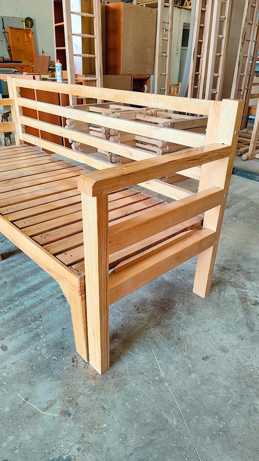 Foldable Beech Wood Patio Bench Stylish and Practical Foldable Terrace ...