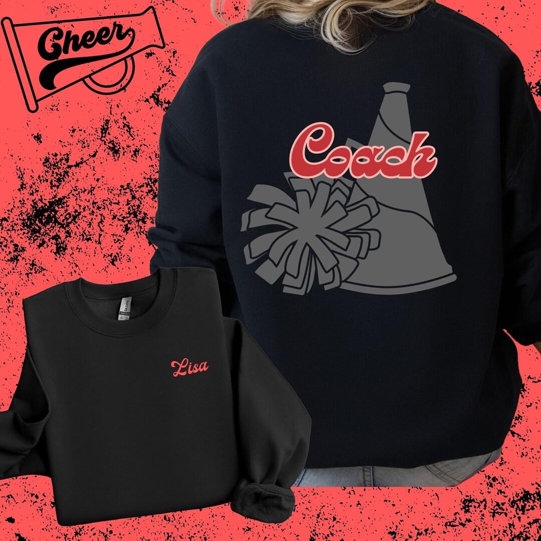 Personalized Cheer Coach Sweater the Ultimative Cheer Coach Custom Gift ...