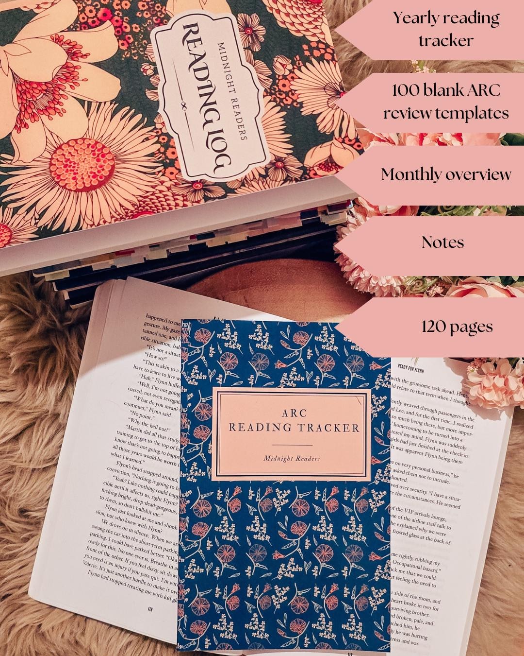 ARC Reading Tracker Journal Gift for Book Lovers Book Review Templates ...