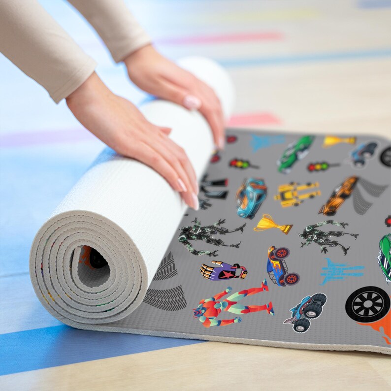 Kids Yoga Mat, Boys Activity Mat, Yoga for Little Yogies, Kids ...