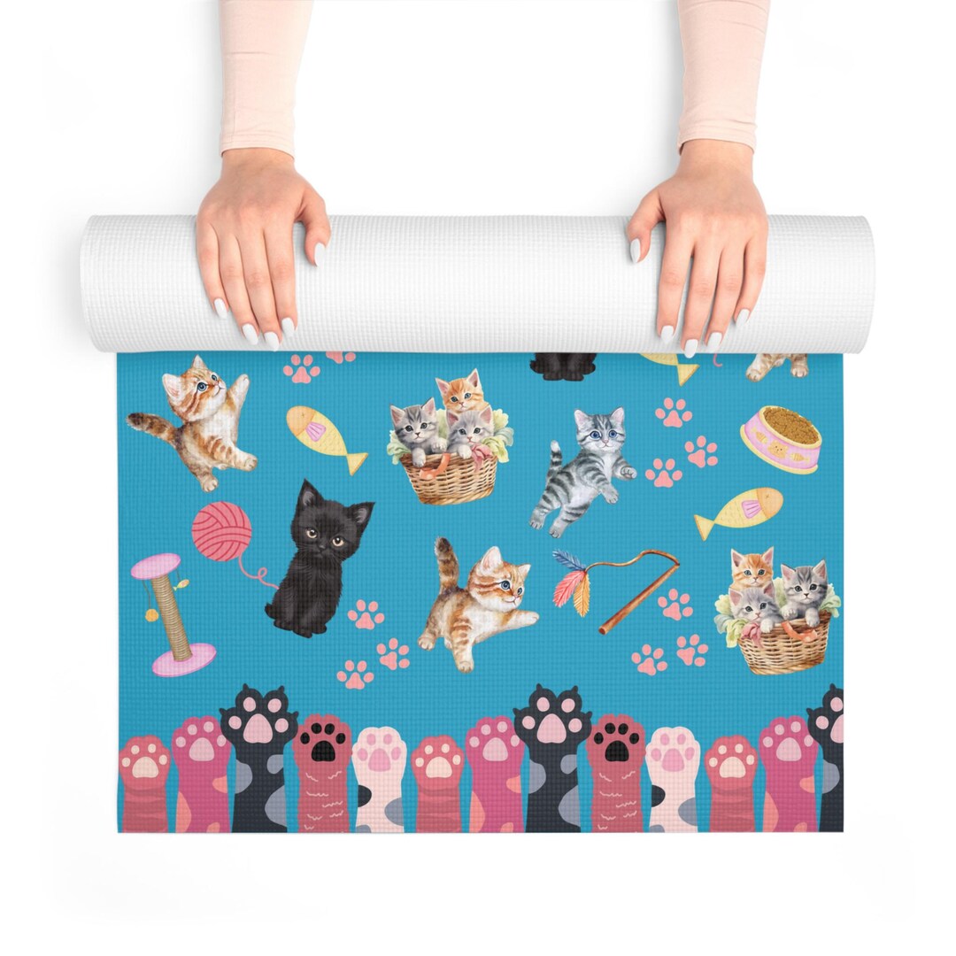 Kids Yoga Mat, Girls Activity Mat, Yoga for Little Yogies, Gift for ...