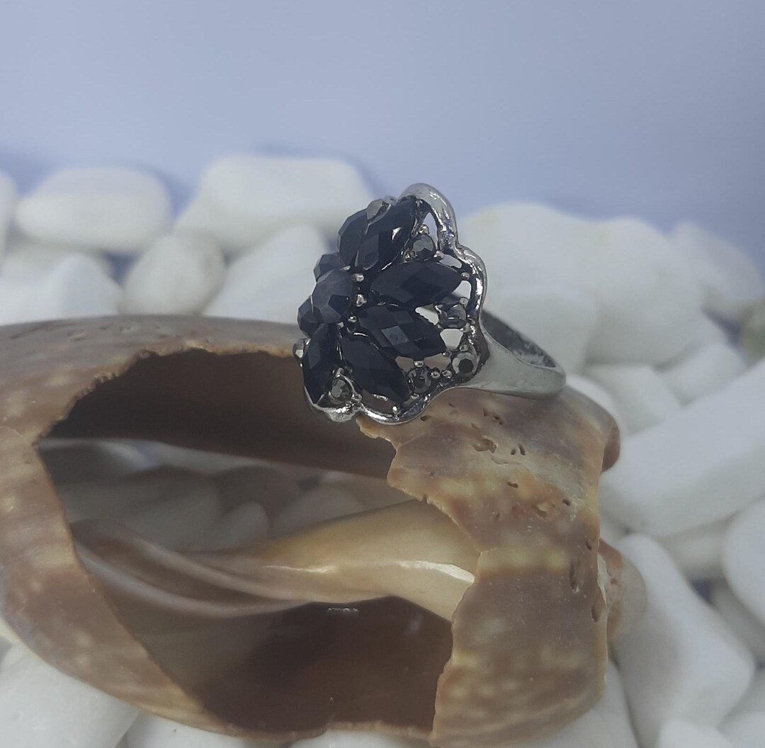 An Old African Ring With Black Stone - an Amazing Authentic Artifact - Etsy