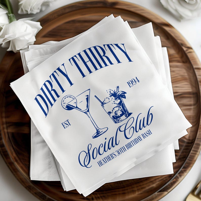 Custom Name Birthday Napkins: Personalized Party Decor - Etsy