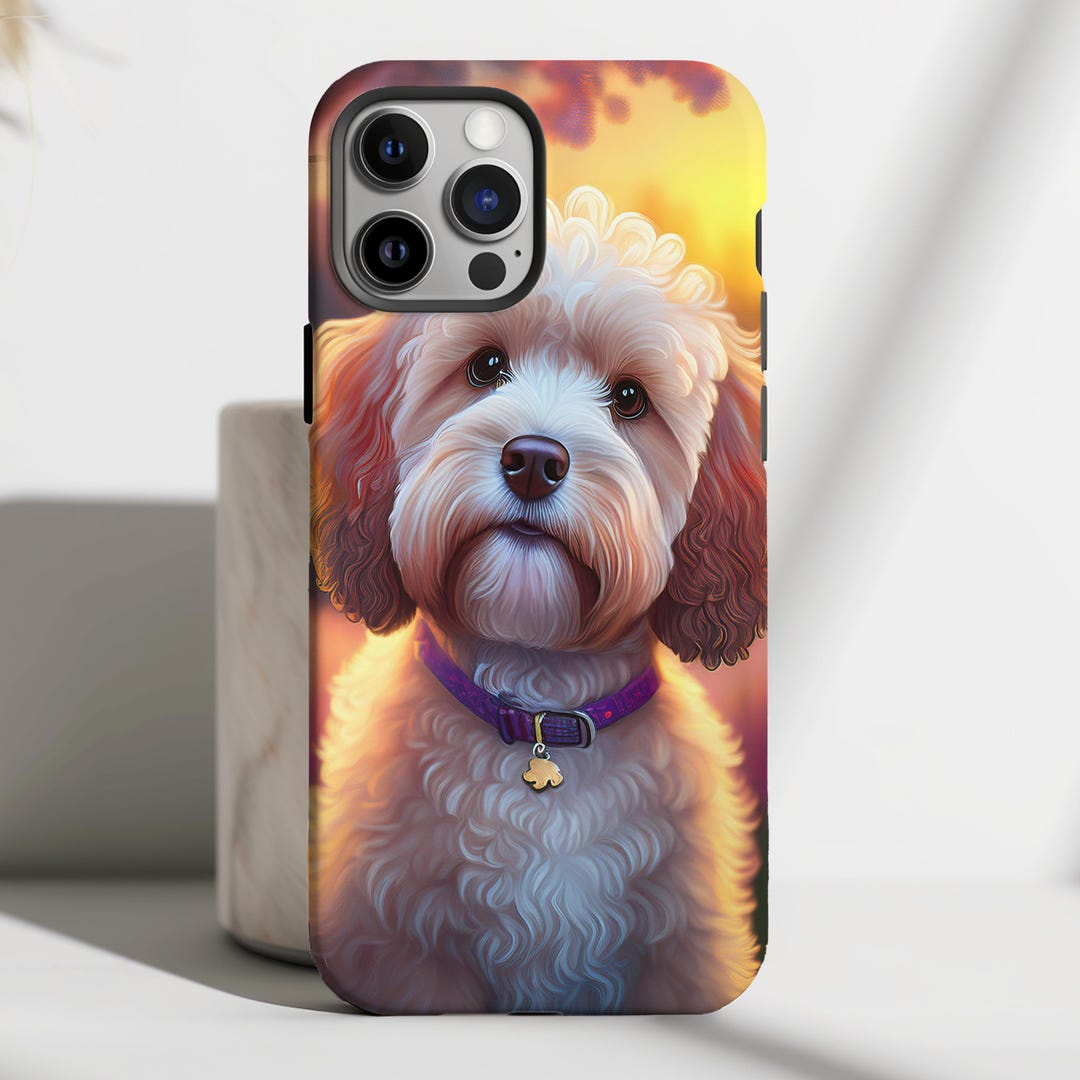 Cavapoo Dog iPhone 16 Pro Max Case, Cute Cavapoo Phone Case, Samsung ...