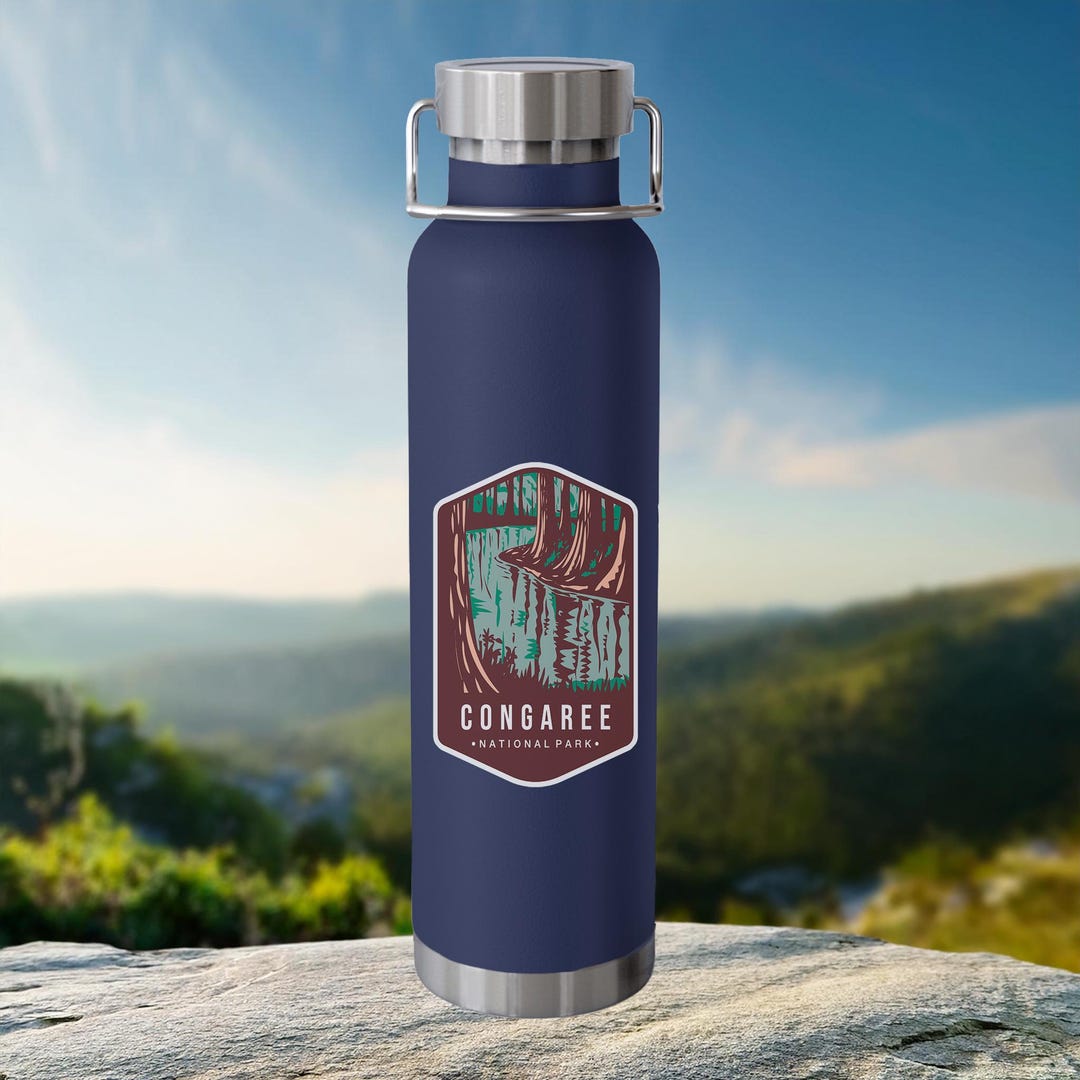 Congaree National Park Colored Bottle, Insulated Travel Flask, Spill ...