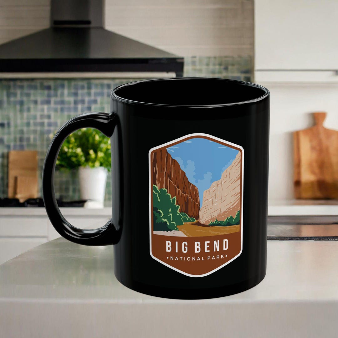 Big Bend National Park Mug: Black Ceramic Coffee Cup (11oz/15oz) - Etsy