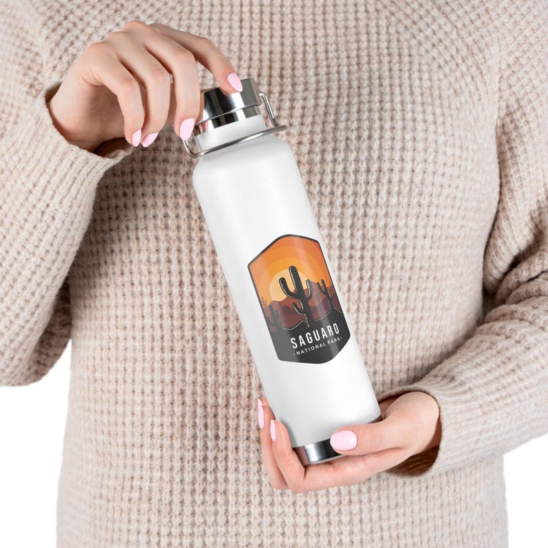 Saguaro National Park Water Bottle: Insulated Stainless Steel Travel ...
