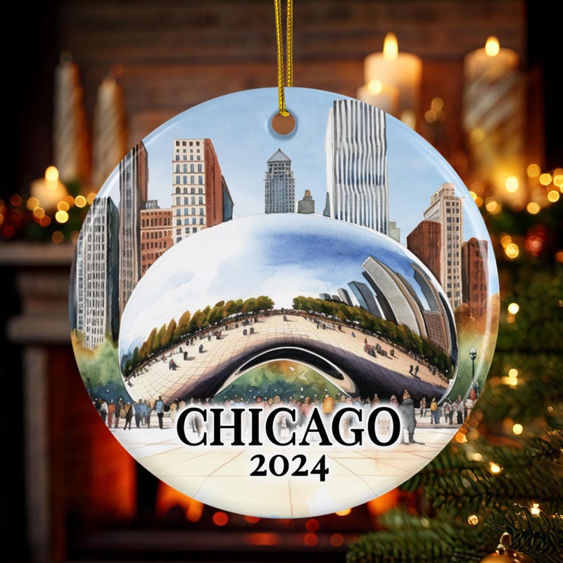 Chicago Bean Ornament - Etsy
