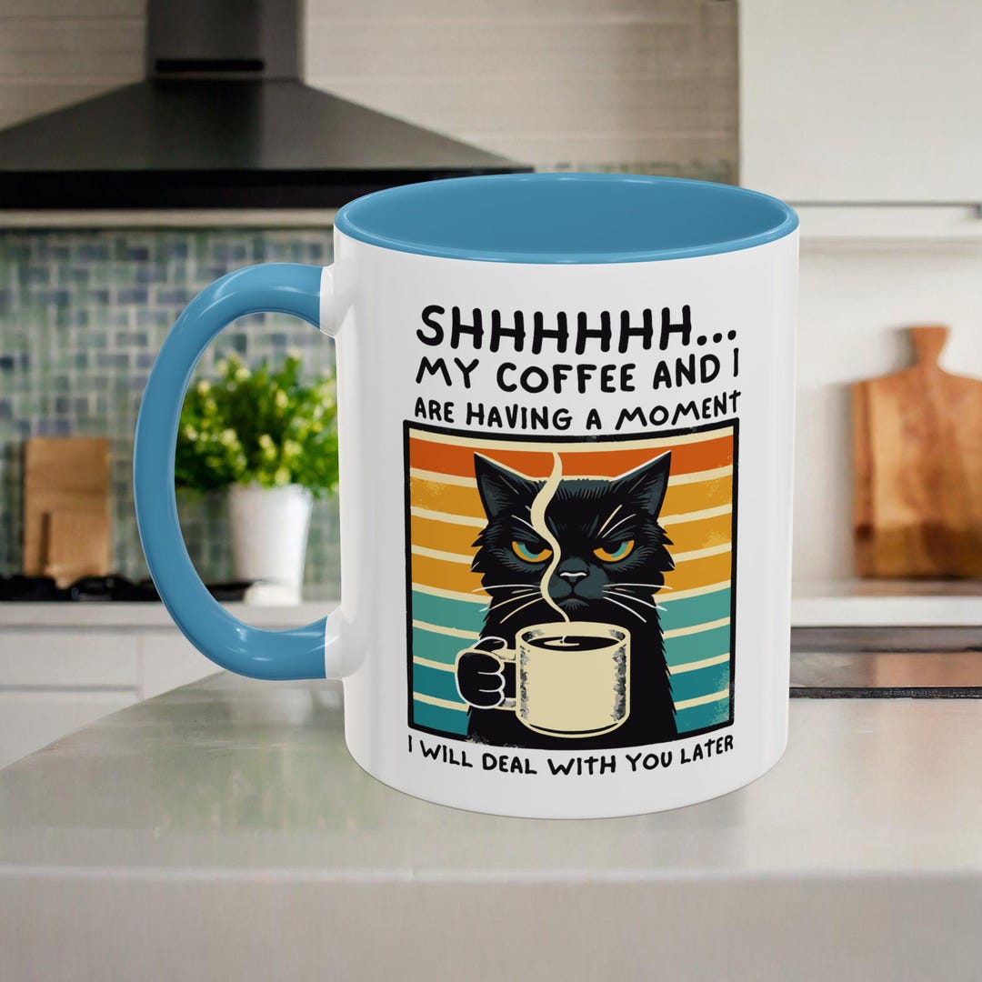 Funny Cat Coffee Mug, Shhh, Cat Lover Gift, 11oz/15oz - Etsy