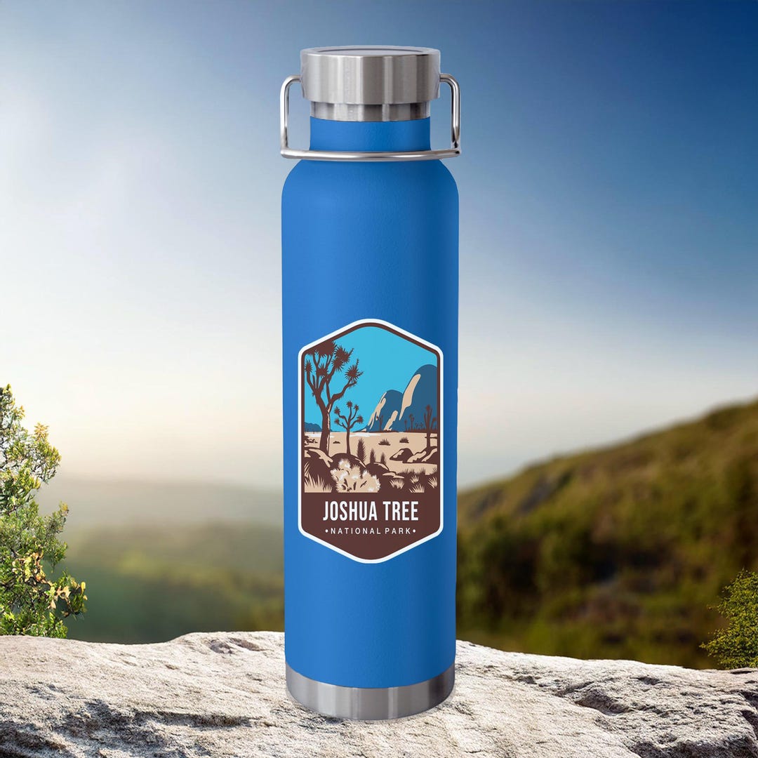 Joshua Tree National Park Water Bottle, Black Durable Stainless Steel ...