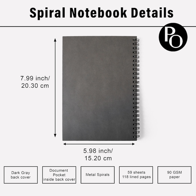 Personalized Santorini Greece Notebook, Floral Path Travel Spiral ...