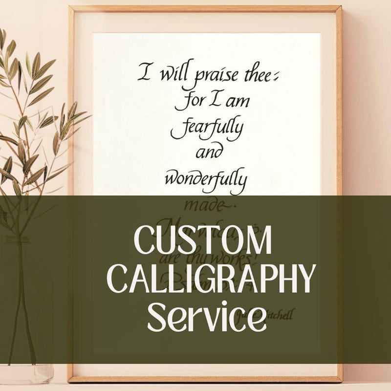 Calligraphy Service - Etsy