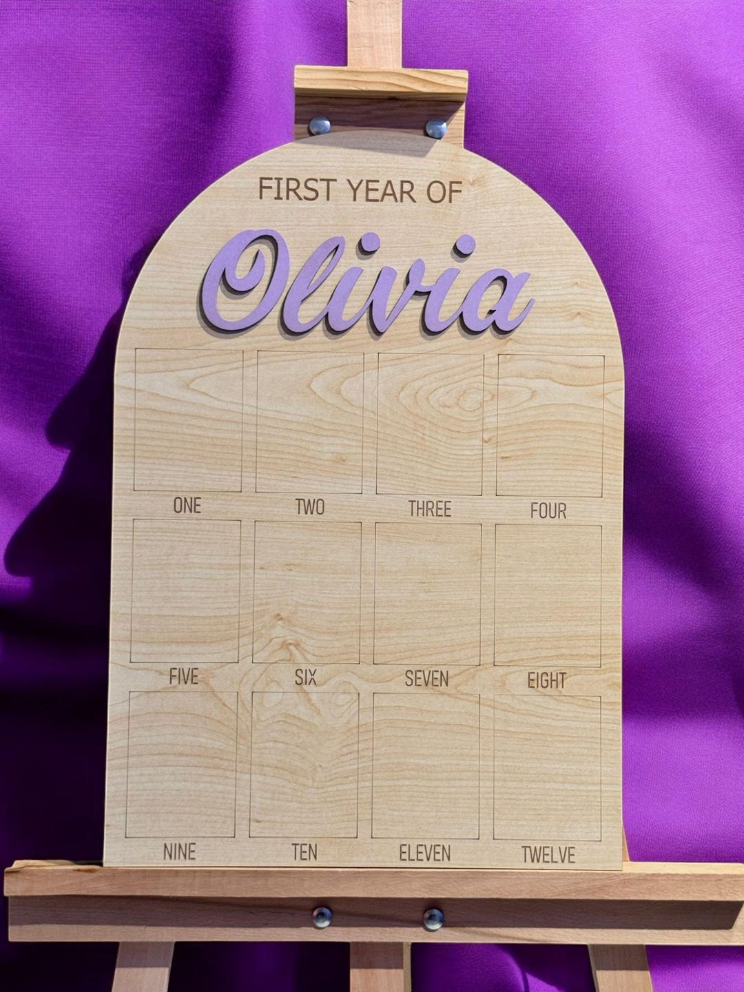 First Year Board, One Year of Photo Board, Baby's My First Year Sign ...