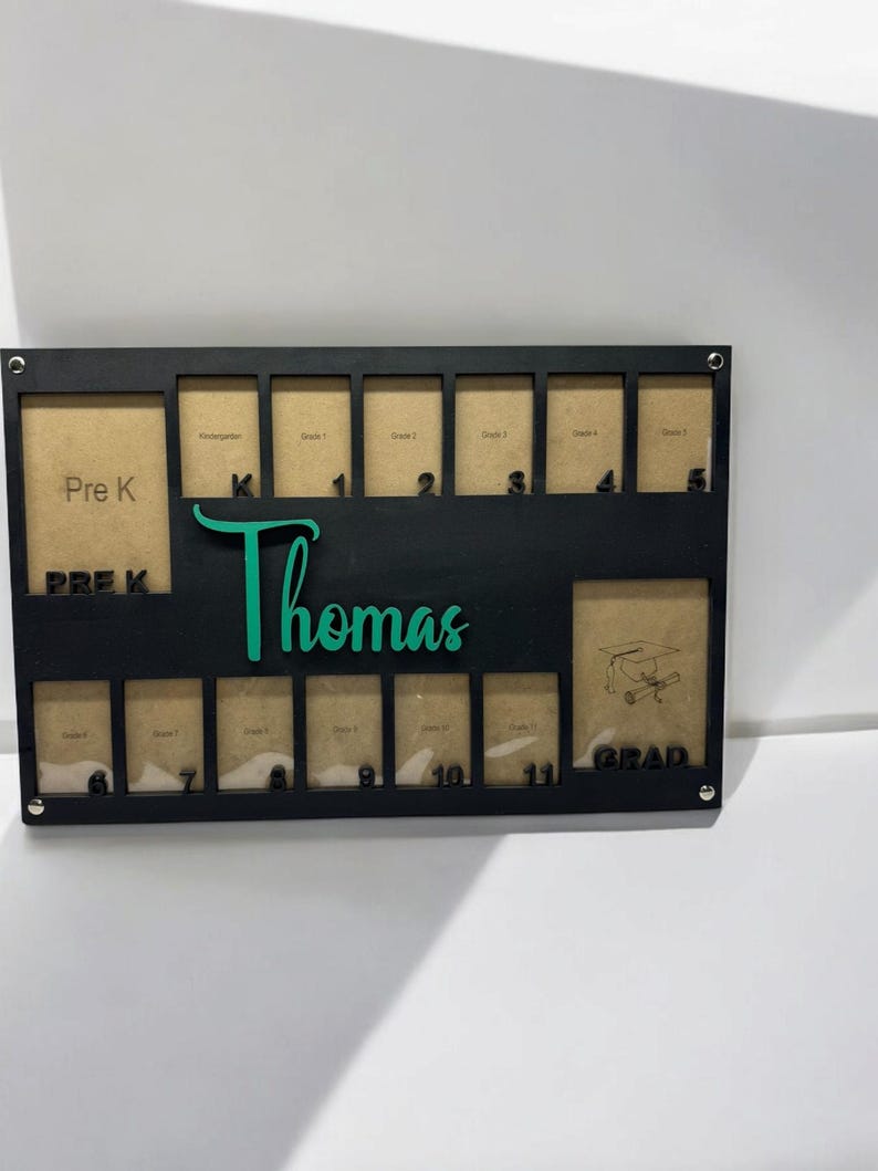Senior Picture Gift, Personalized Grade School Photo Frame, Pre K to ...