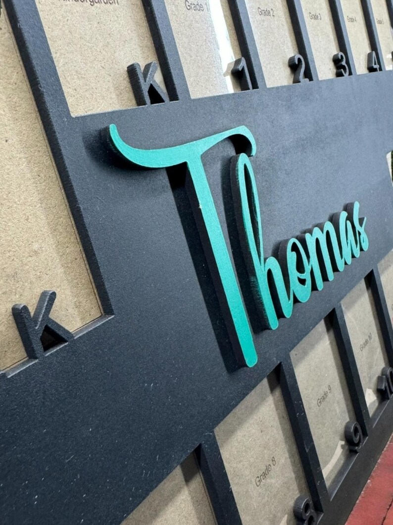 School Years Photo Frame, Senior Picture Gift, Personalized Grade ...