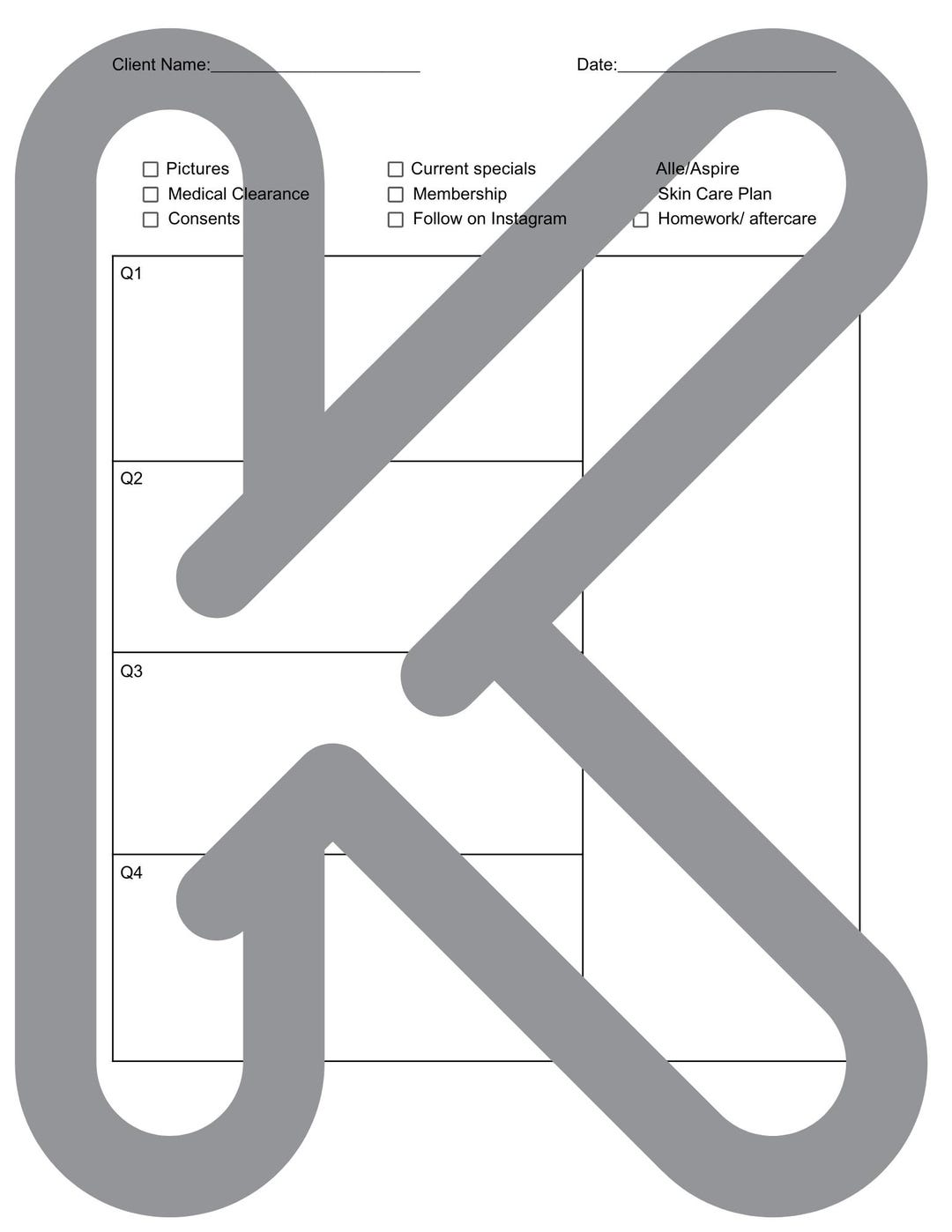 Nurse Injector Assessment and Treatment Form - Etsy