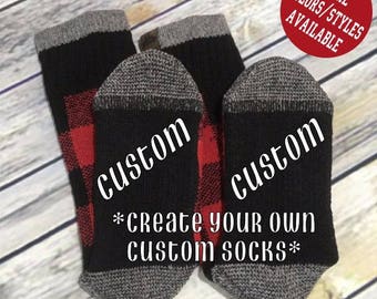 Socks with sayings | Etsy