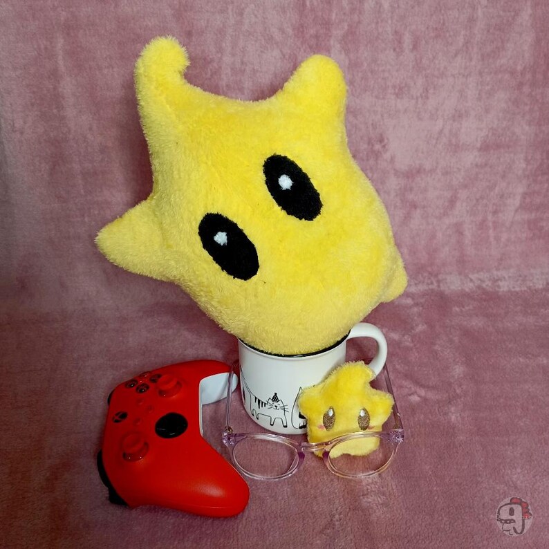Luma Soul Absorber Plush mario Bros 30cm, Yellow, Customizable, Star ...