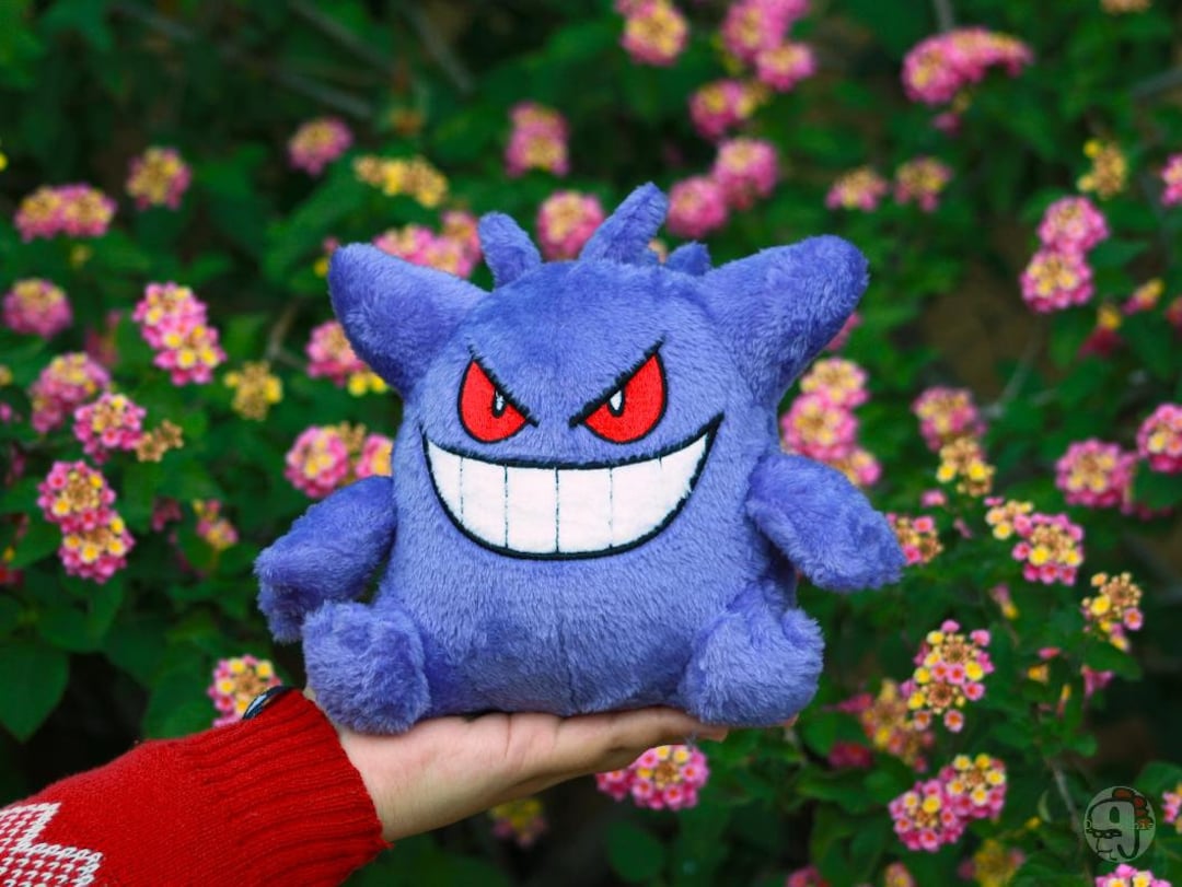 Pelúcia Gengar (Pokemon) - 20cm, Roxa, Personalizável, fantasma ...
