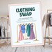 Editable Clothing Swap Invitation, Digital Invite, Evite, Clothes Sale ...