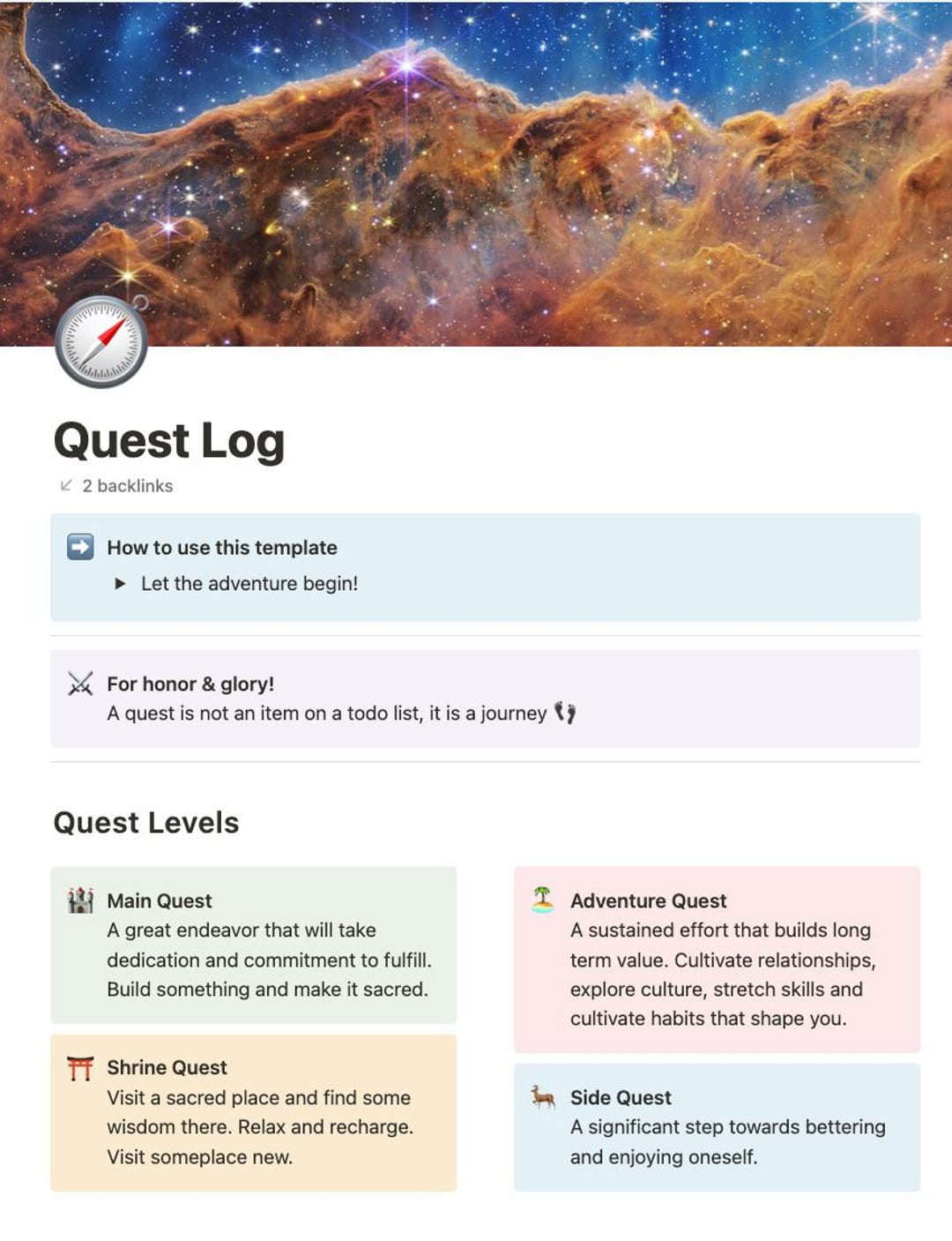 Customizable Quest Log - Etsy