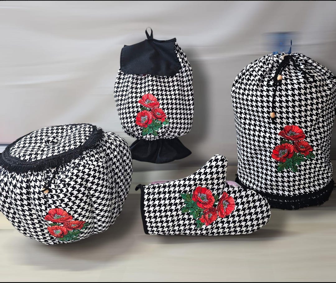 Set of 4: Fermentation Cap, Water Bottle Cover, Gloves, and Bag Holder ...