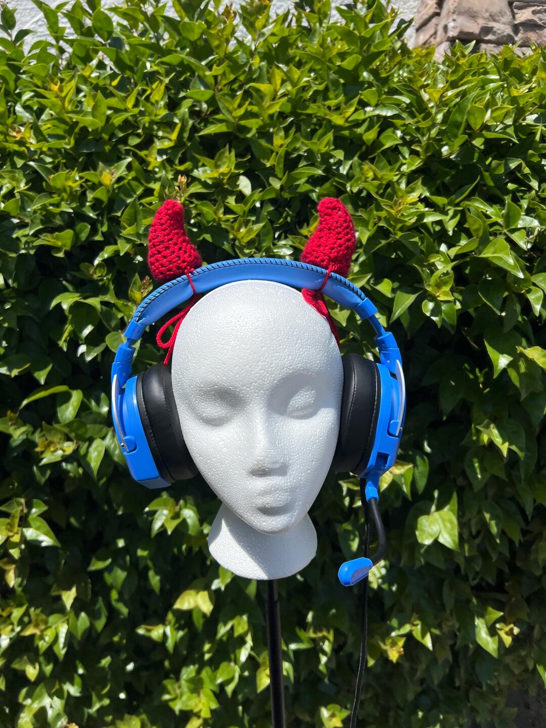 Crochet Devil Horns for Headphones or Gaming Headsets - Etsy