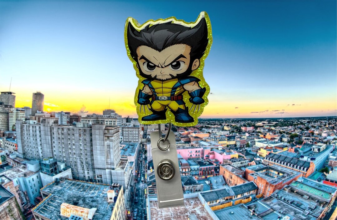 Wolverine Hero Inspired Badge Reel, Hero Badge Reel, RN Badge Reel ...