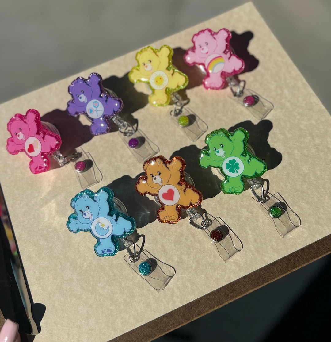 Cutesy Friend Bear Badge Reel, Bear Badge Reel, Care Bear Badge Reel ...