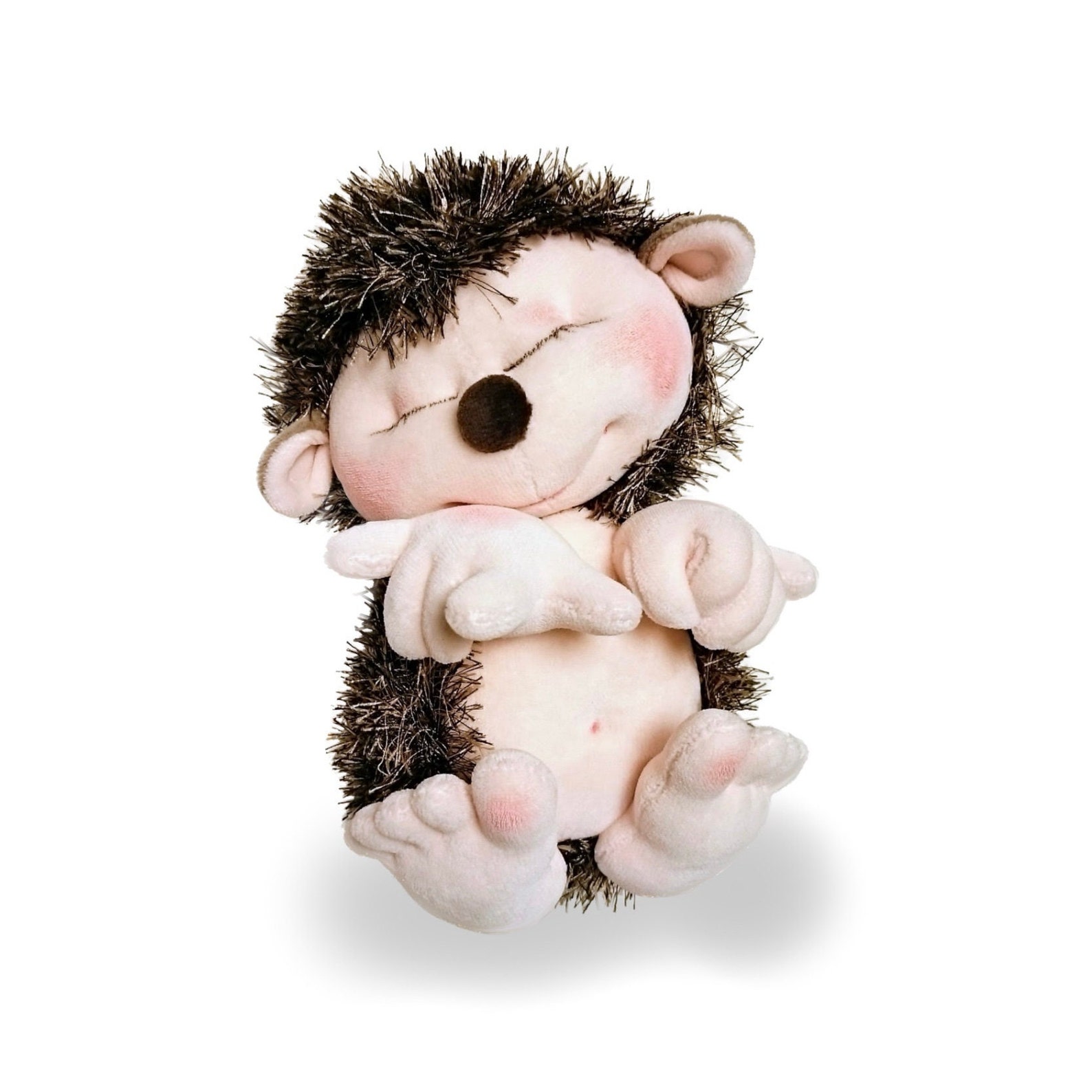 Fluffy Plush Hedgehog With Babyface - Etsy