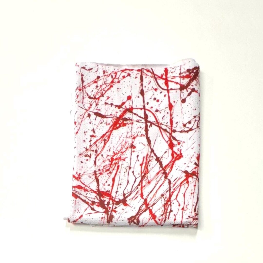 Spooky Splatter: Crimson Blood Splatter Halloween Bullet Fabric, Bow ...