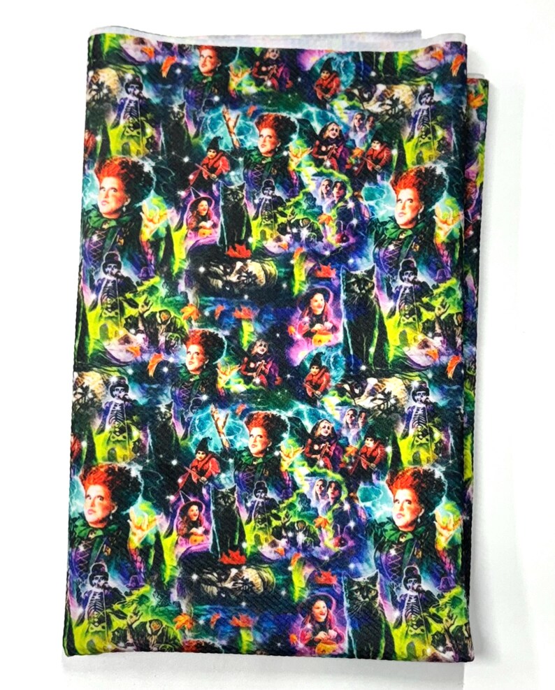HP Witch Spellbinding Character Collage Hocus Fabric Halloween Pocus ...