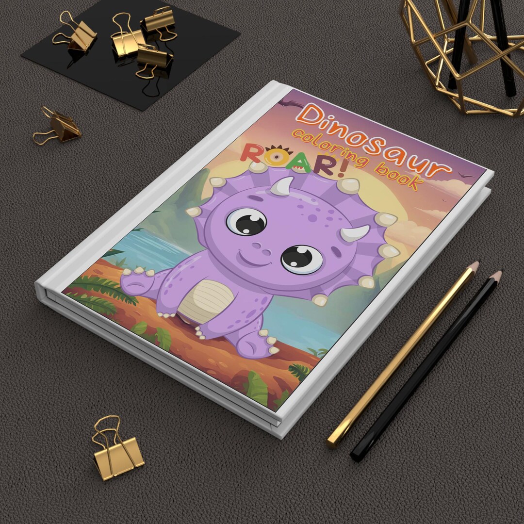 Coloring Book. Dinosaur Color Book. Dinosaur Book - Etsy