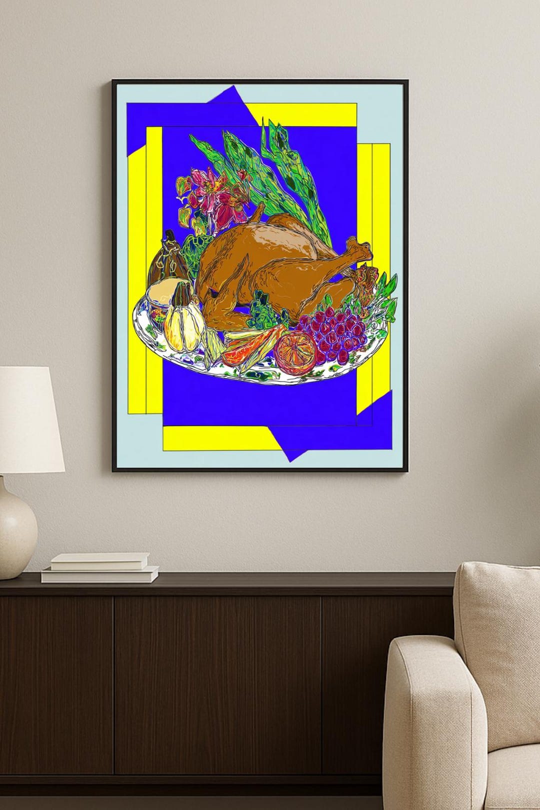 Pop Art Thanksgiving Print | Andy Warhol Inspired Turkey Artwork ...
