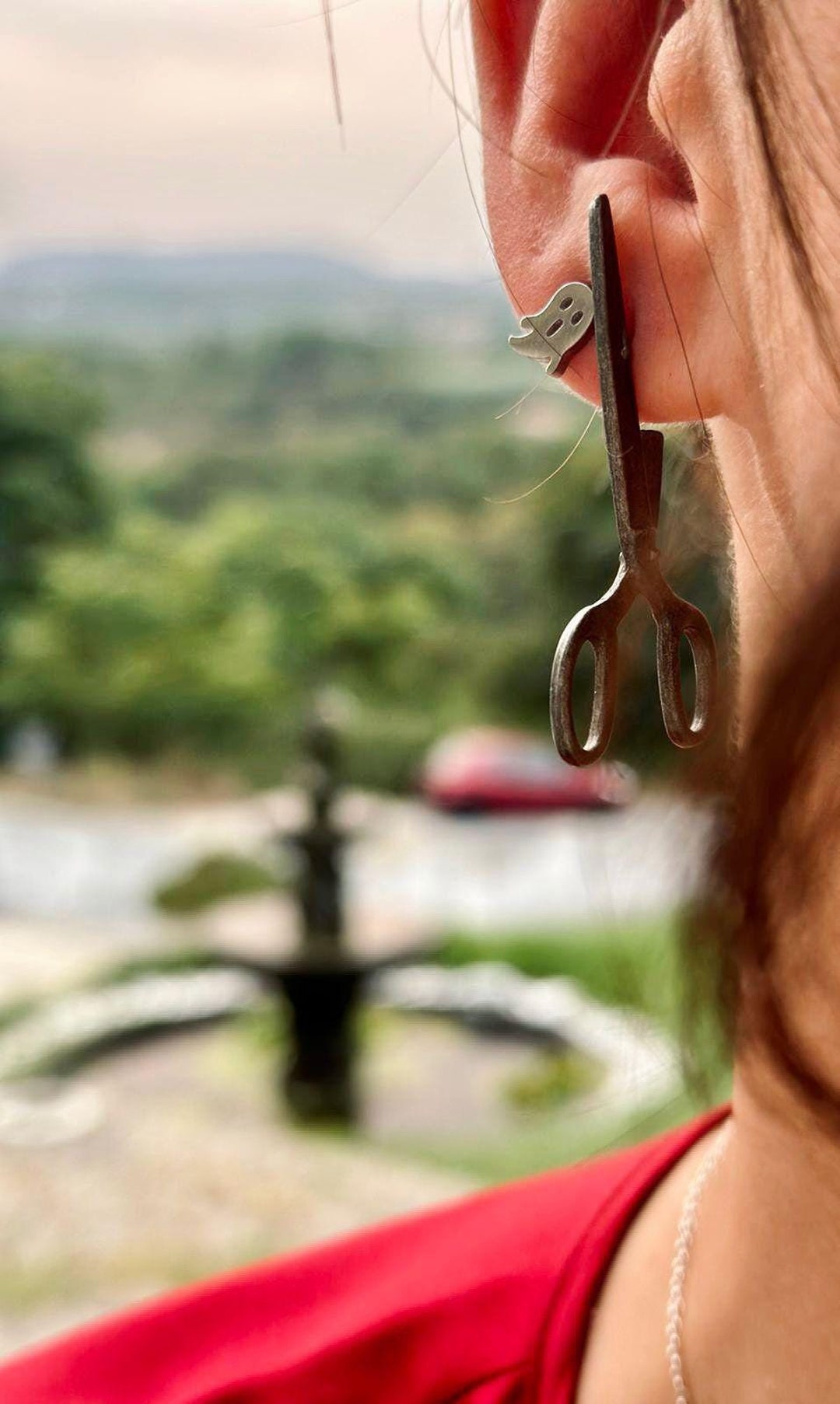 Cute Scary Scissor Earrings for Halloween, Spooky Jewelry, Halloween ...