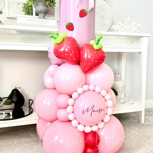 Berry 1st Birthday Balloon Number Stickers/balloons Stack Decals ...