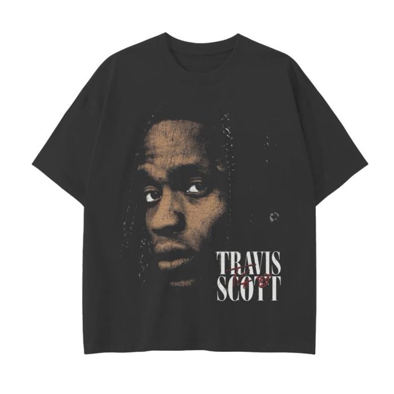 Travis Scott Graphic Tee Vintage Rapper T-shirt Unisex Oversized ...