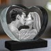 Unique Laser Engraved Crystal Heart, Birthday Gift, Christmas Gift, Pet ...