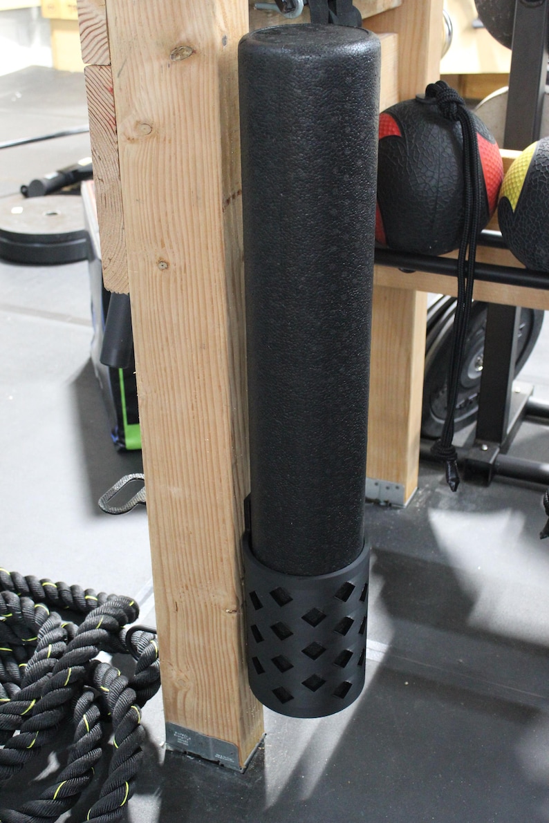 Wall Mount Foam Roller Yoga Mat Holder (EZ Mount) - Etsy