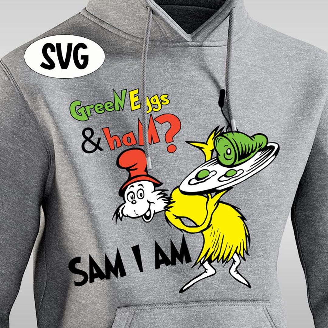 Read Across America Day SVG: Dr. Seuss Green Eggs and Ham (digital ...