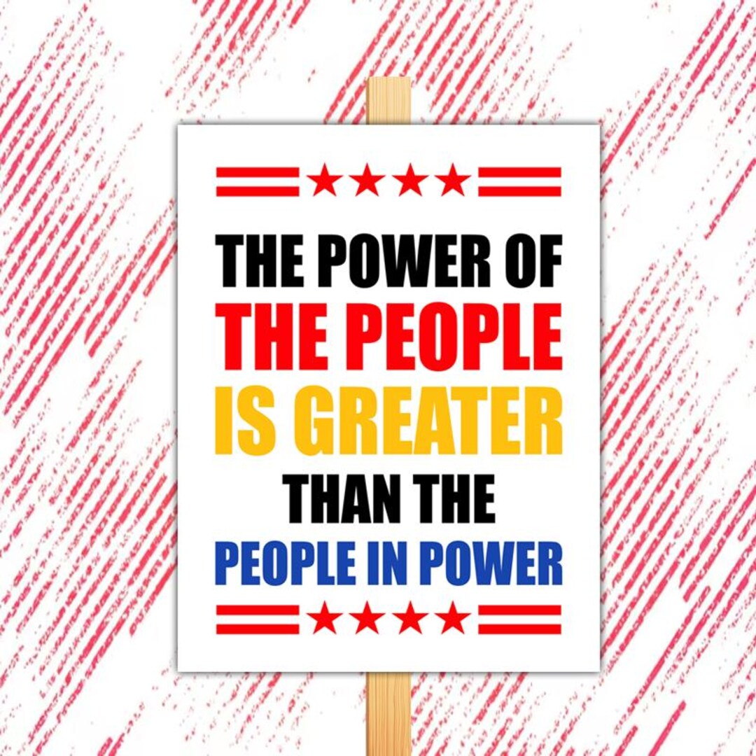 No Kings Day Printable Protest Signs, Political Poster, Protest Poster ...