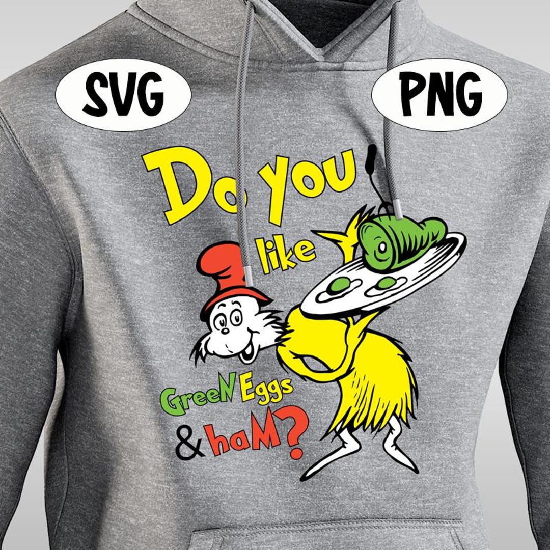 Read Across America Day SVG: Green Eggs and Ham (digital Download) - Etsy