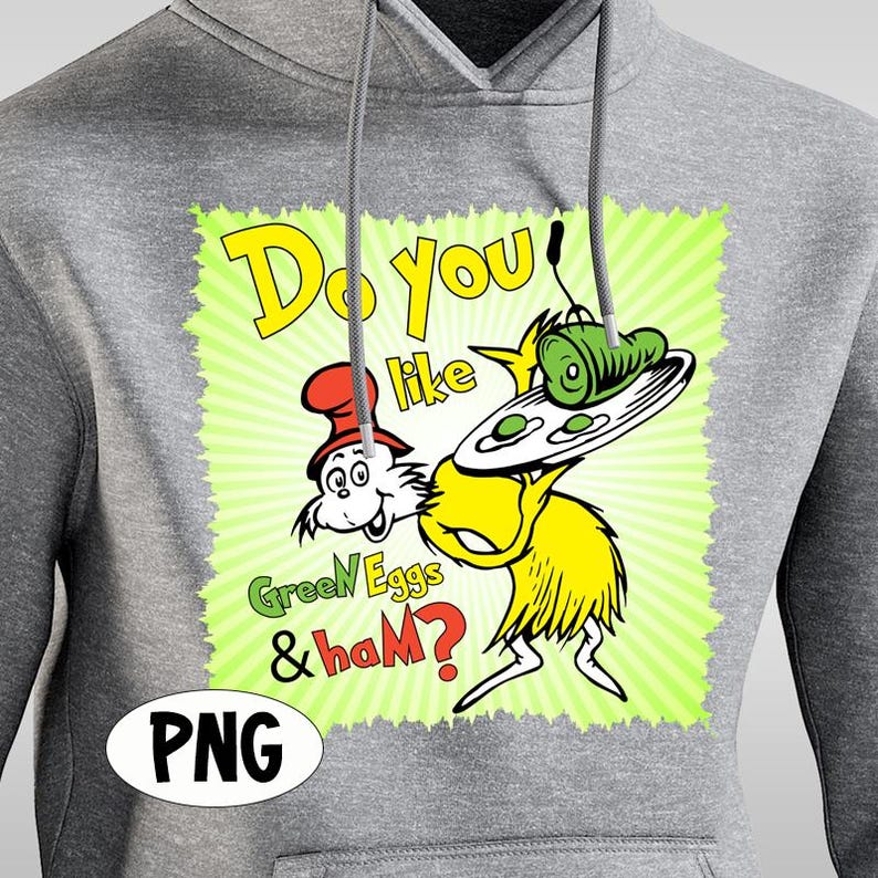 Green Eggs and Ham PNG, Read Across America Day, Teacher Gift (digital ...